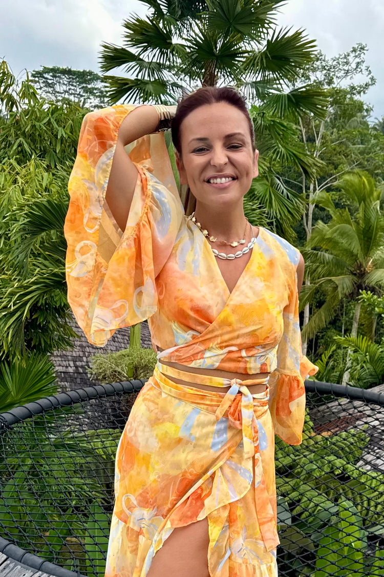 Odette Yellow Top - Crop top – MYA COLLECTION